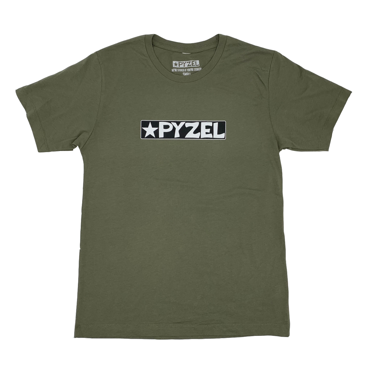 Pyzel Bar Logo Olive Tee - Small – Pyzel Surfboards